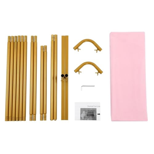 Backdrop Stand Wedding Arches Frame Kit with Elastic Cloth Cover, 39 ...