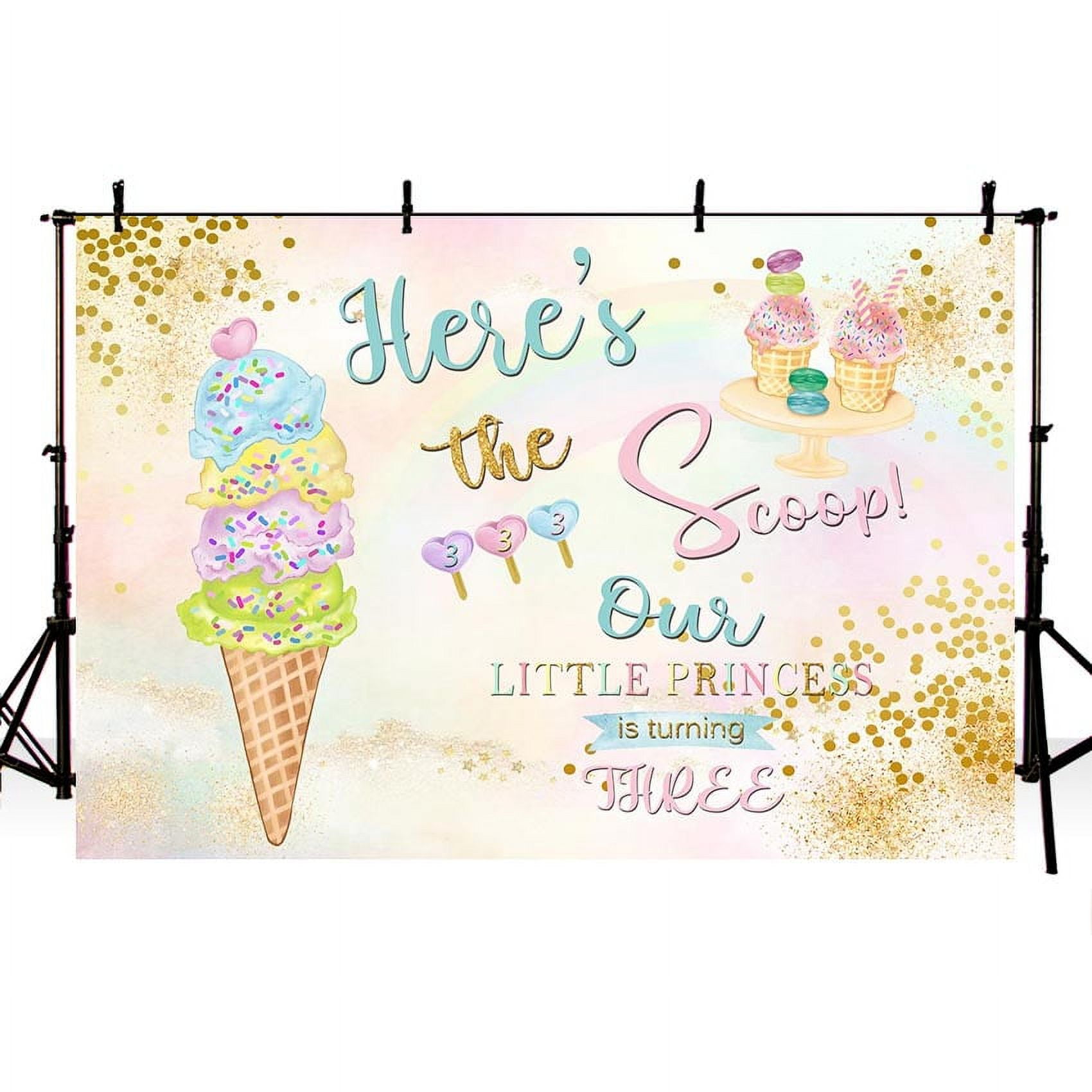 Backdrop for Photographic Studio Baby Shower Girl 3th Birthday Candy ...