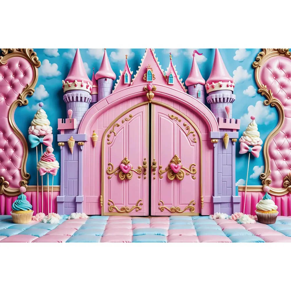 Backdrop ss Birthday Castle Shooting Props Baby Shower Candy Land Bar ...