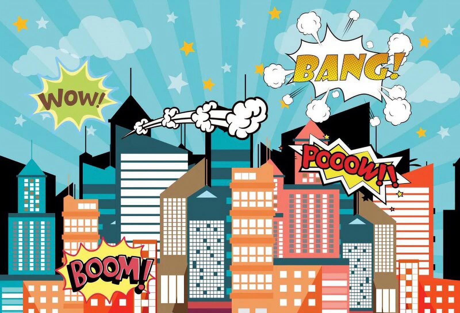 Backdrops Baby Comics Superhero Birthday Party Celebration Personalized ...