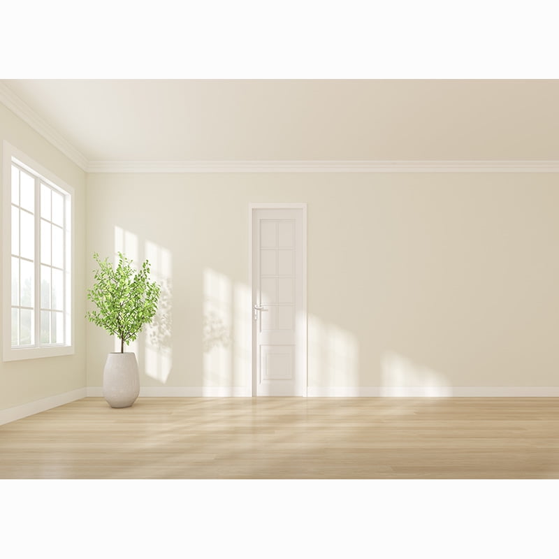 Backdrops Modern Living Room Interior With Gray Sofa Floor Lamp Potted ...