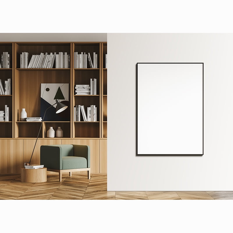 Backdrops Modern Living Room Interior With Gray Sofa Floor Lamp Potted ...