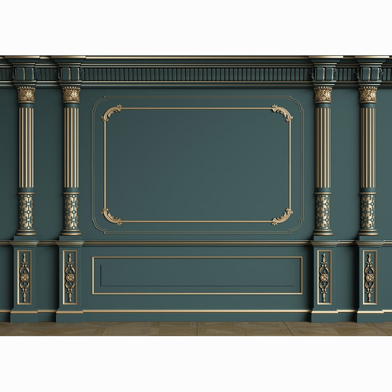 Backdrops Modern Living Room Interior With Gray Sofa Floor Lamp Potted ...