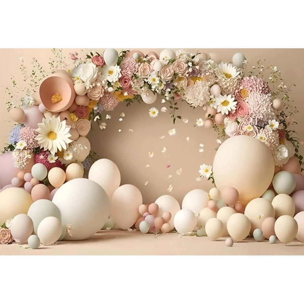 Backdrops Newborn 3D Balloon Arch Photography Background Butterfly Girl ...