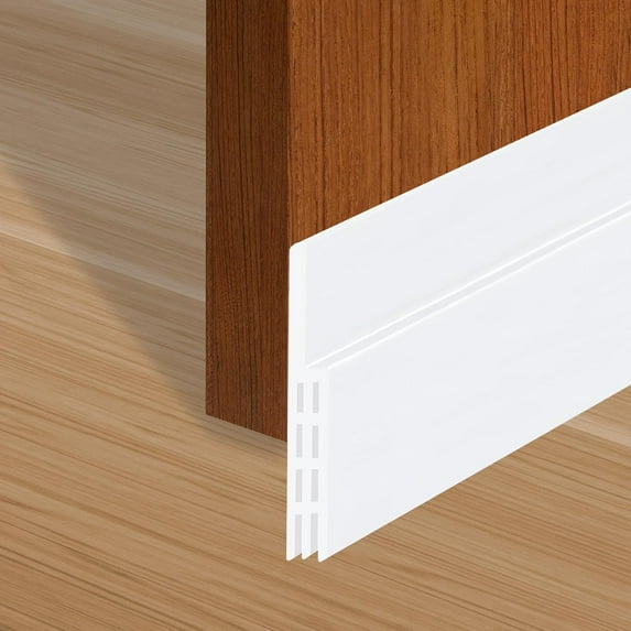 Backed Door Draft Stopper - Under Door Sweep for Interior & Exterior ...