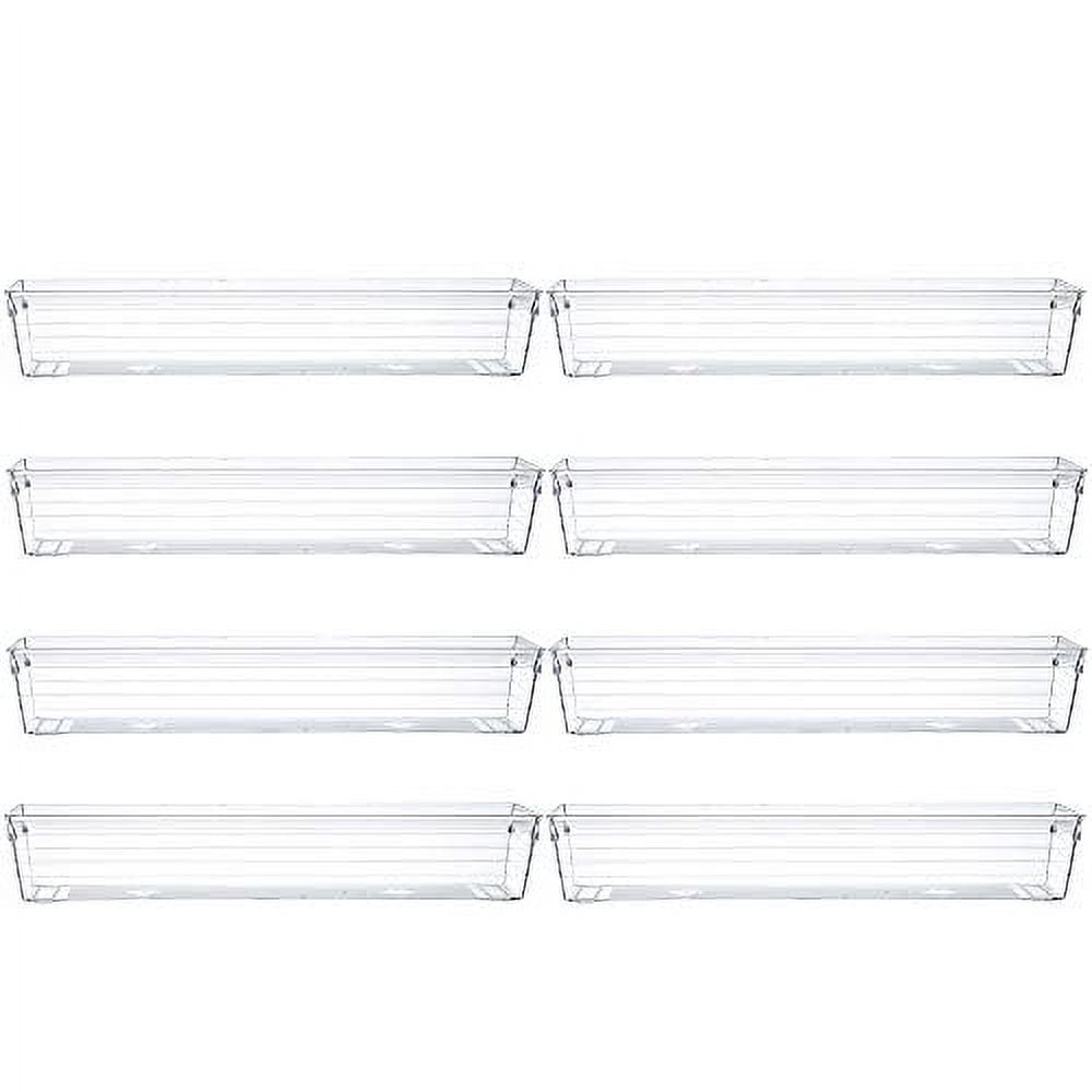 Backerysupply Clear Plastic Drawer Organizer Tray for Vanity Cabinet ...
