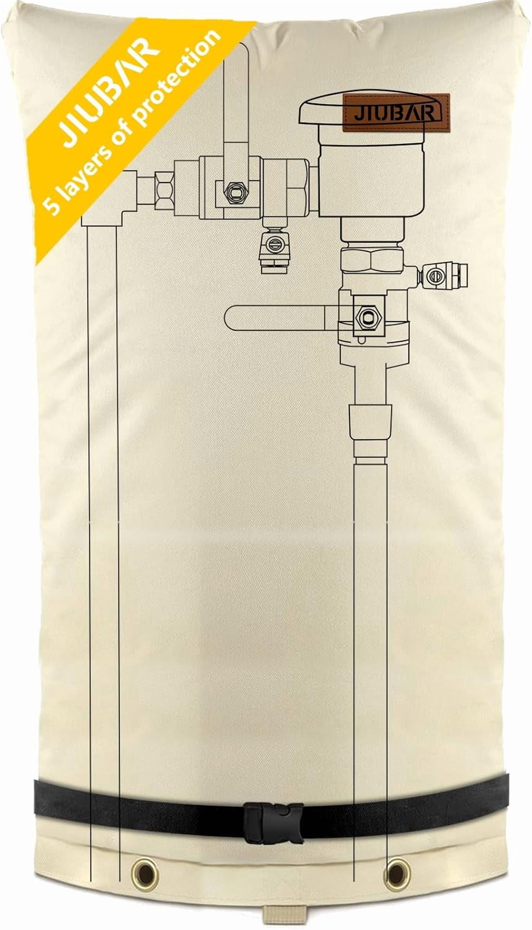 Backflow Preventer Cover Insulated Pouch -JIUBRA 14" W x 27" H Outdoor ...