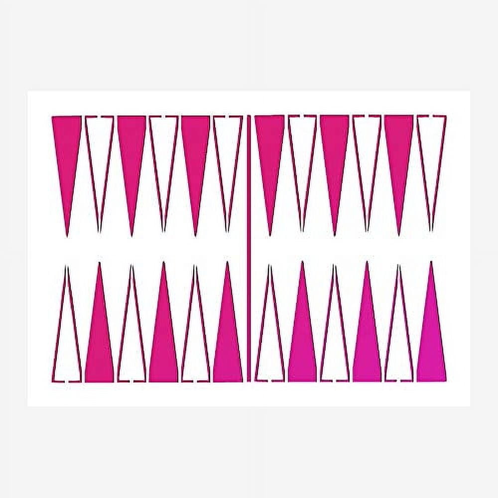 Backgammon Board Stencil Reusable Sturdy Flexible Transparent 10 x 14. ...