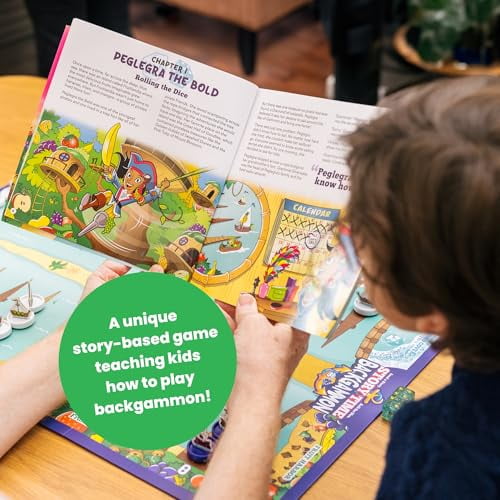 Backgammon Set for Beginners, Educational Learning Game, Backgammon ...