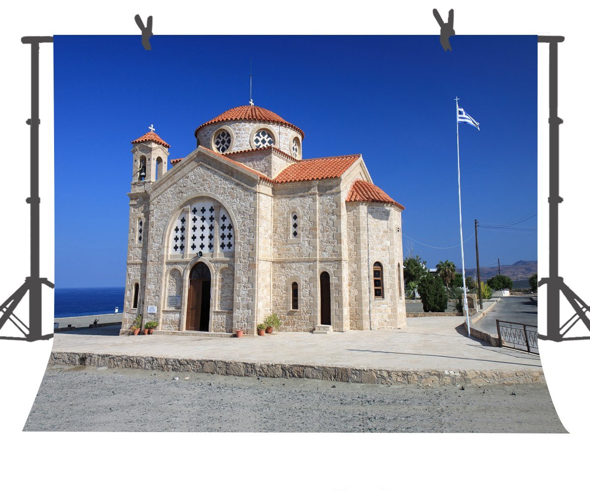 Background 7x5ft Seaside European Architecture Photography Backdrop ...