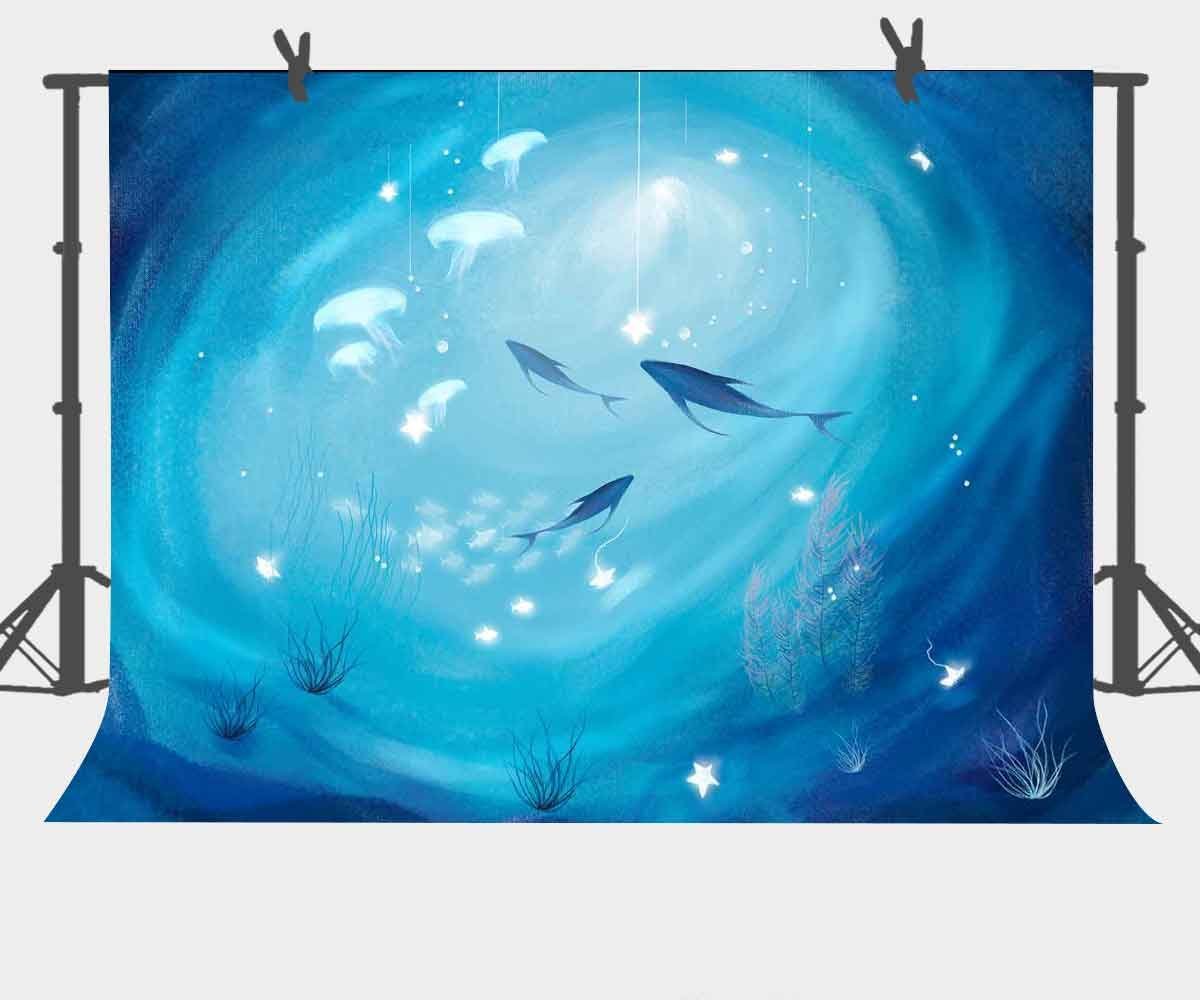 Background 7x5ft Water Fish Painting Backdrop Photography Studio Photo ...