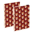 Background Corgi Face Pattern A5 Notebook Set of 2 Refillable 60 Sheets ...