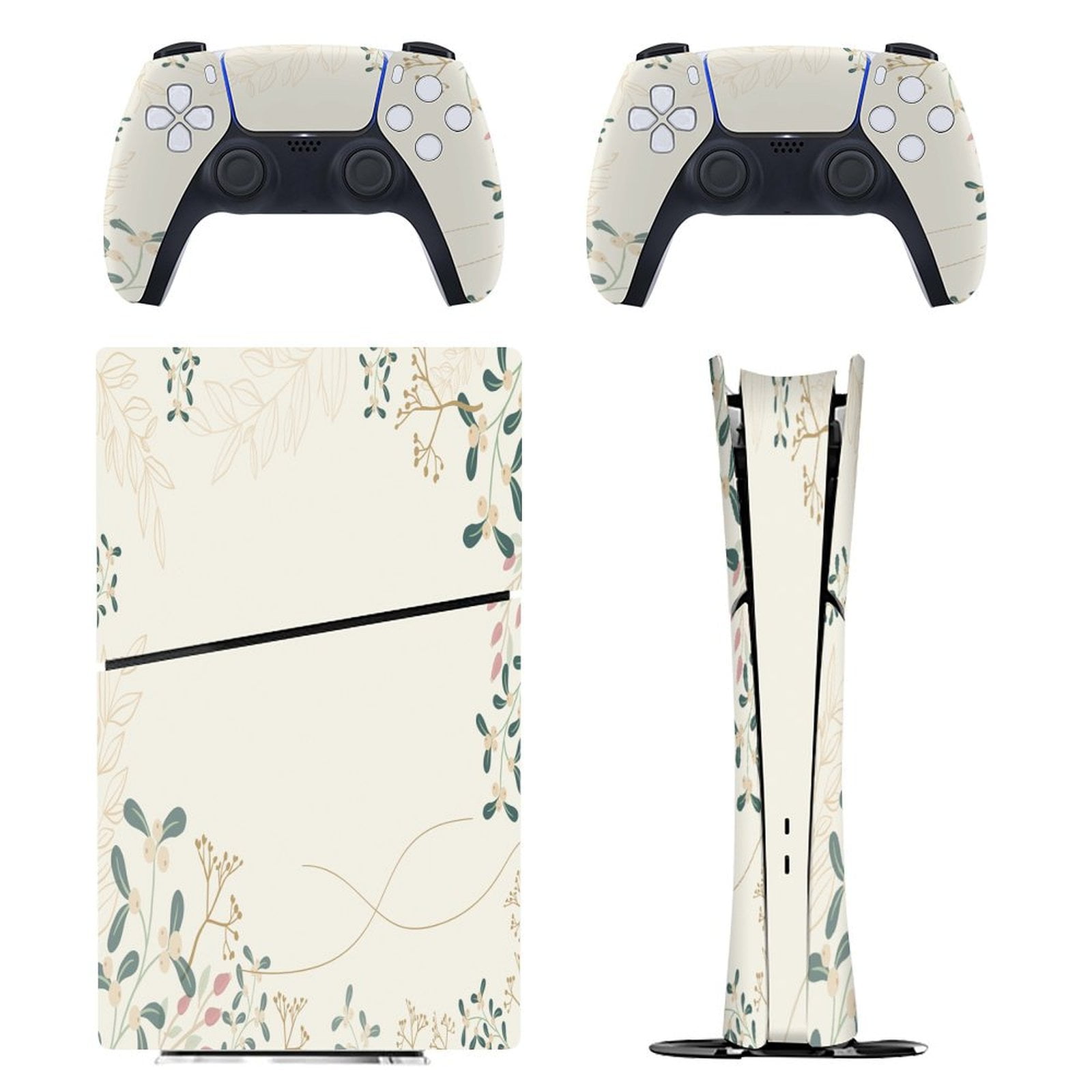 Background, Flower, Frame PS5/PS5 Slim Digital Disc Skin Sticker For ...