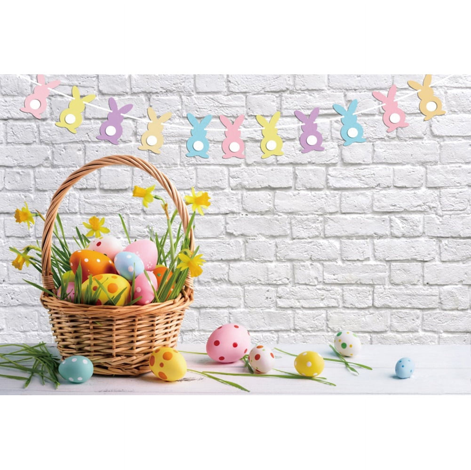 Background Photography Wall Brick Gray Smash Cake Birthday Bunny Farm ...
