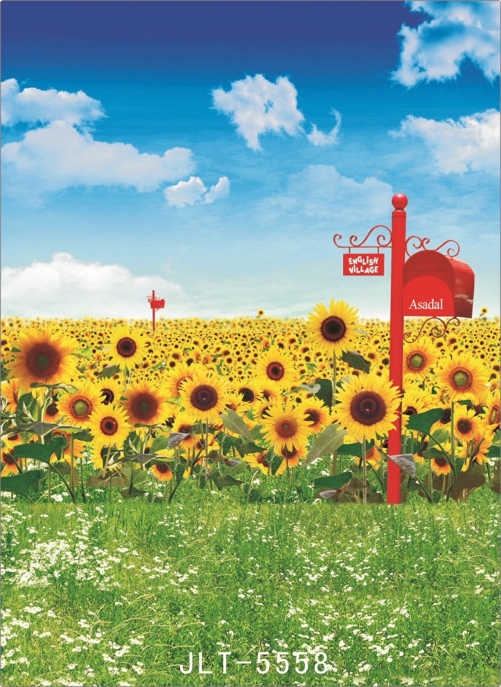 Background for Photos Sunflowers Blue Sky Natural Scence Computer ...