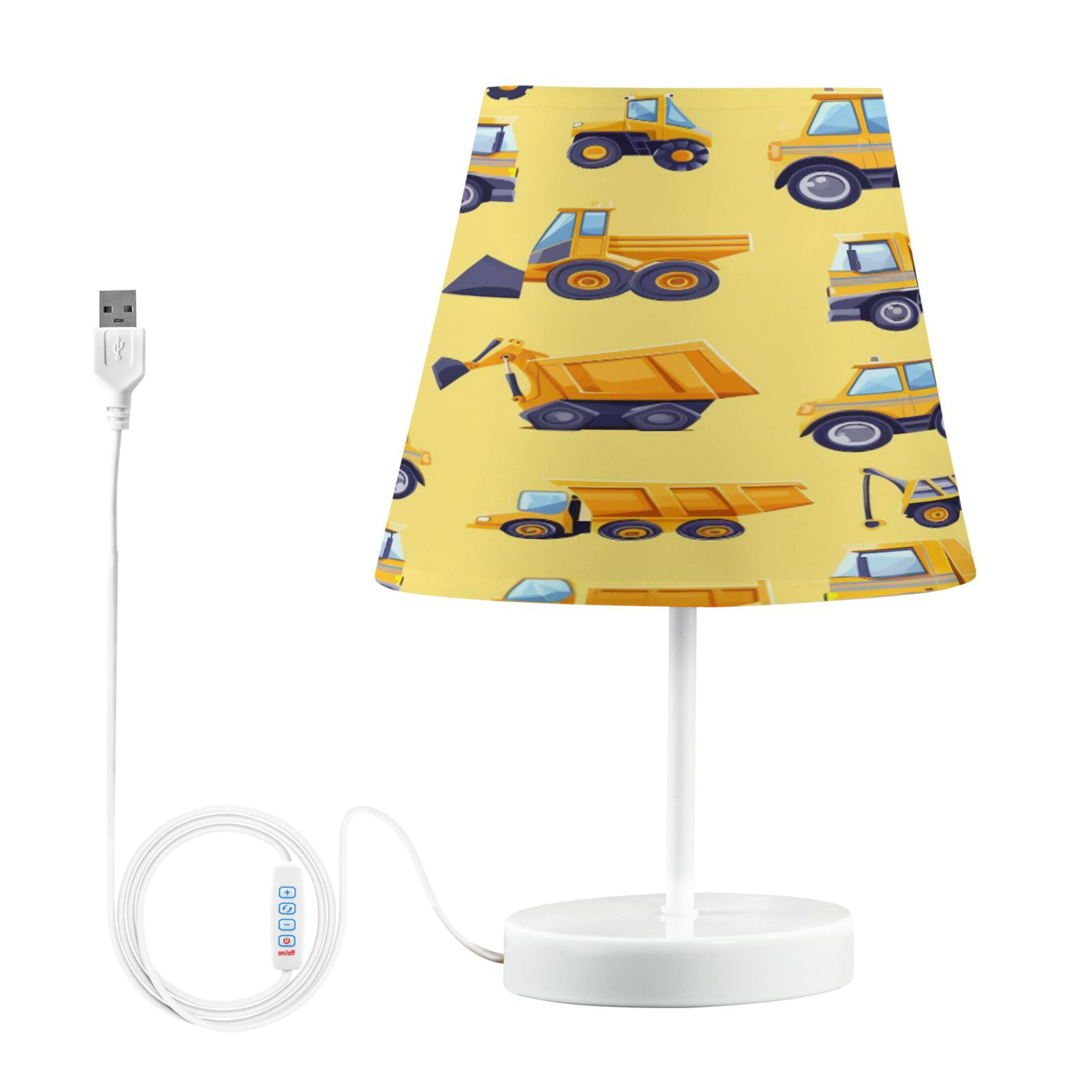 Backhoe Excavator Dump Truck Desk Lamp LED Table Nightstand Lamps with ...