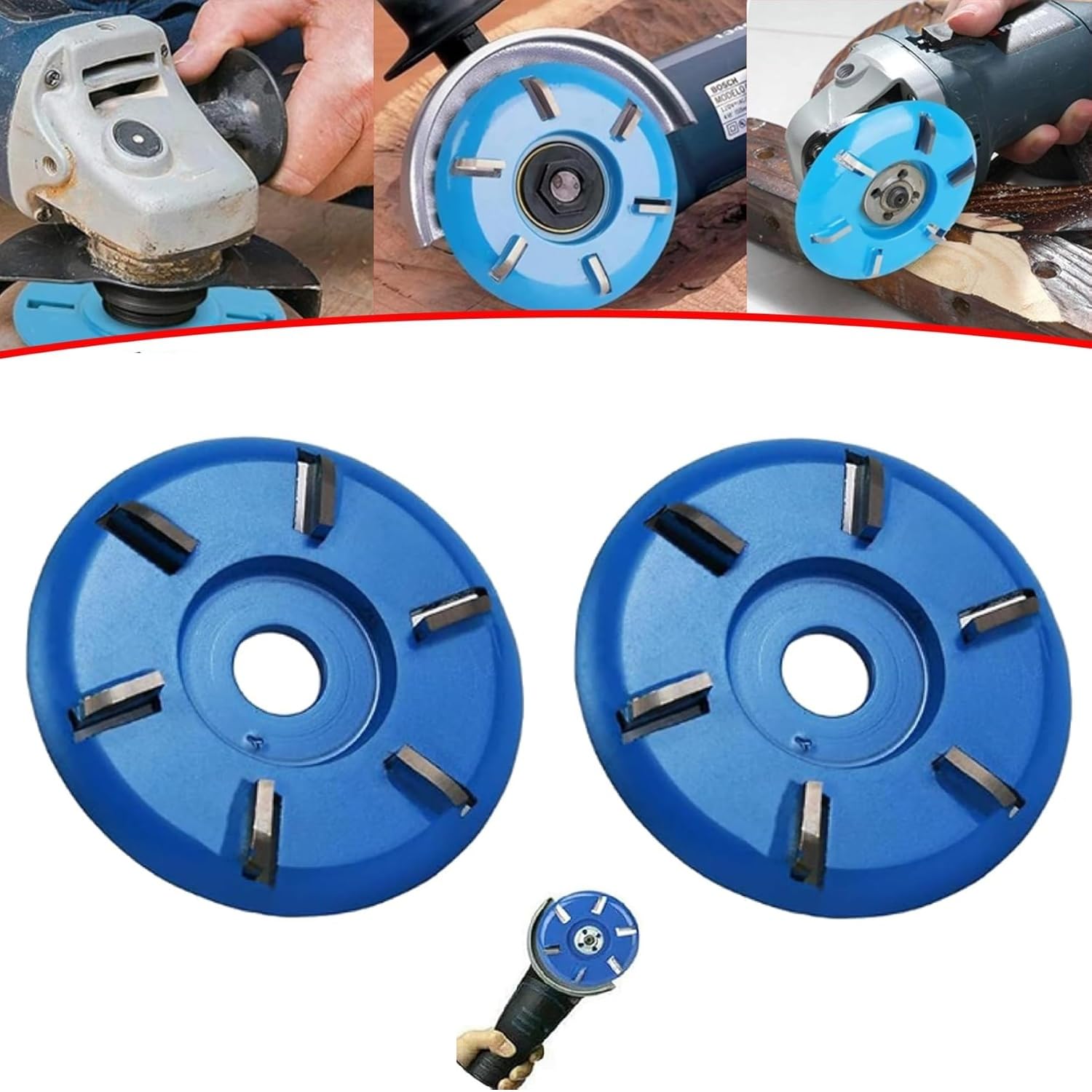 Backkitchen Wood Carving Disc, 6 Teeth Wood Carving Disc, Angle Grg ...