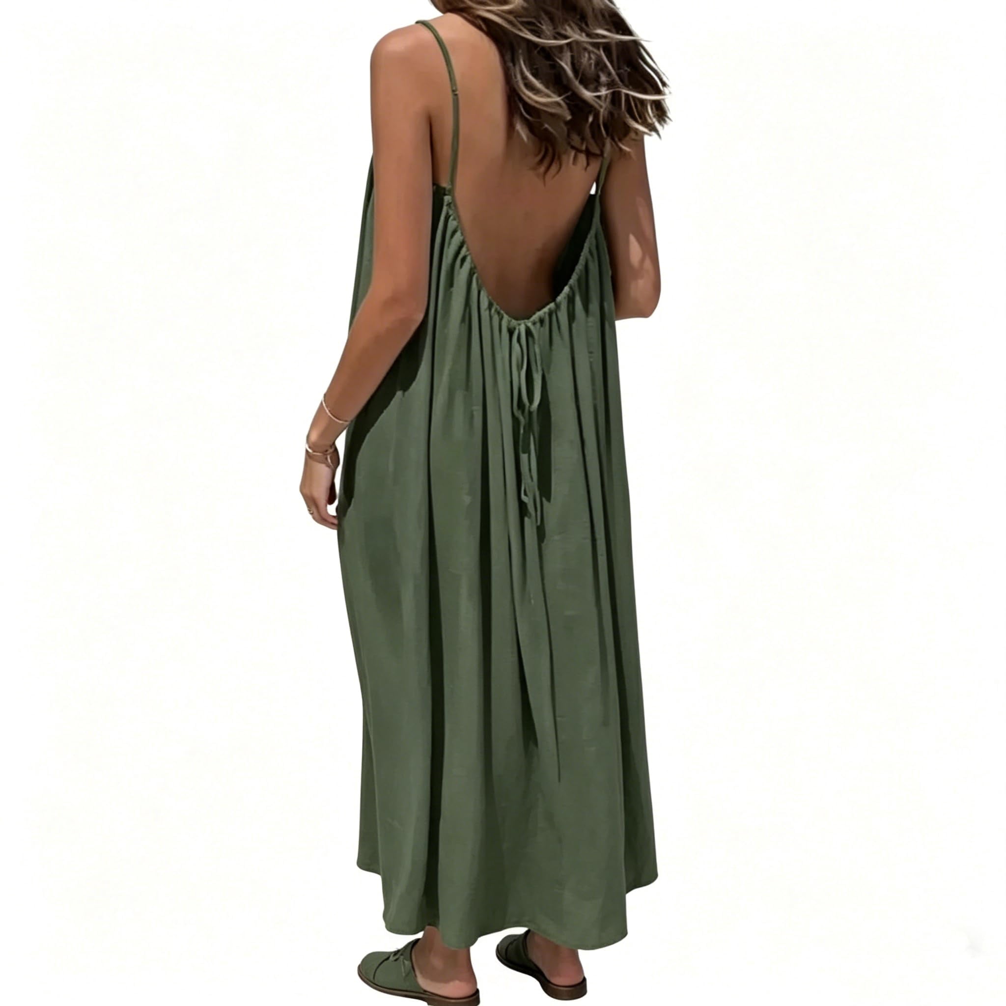 Backless Cami Dress,22 Colors House Dress Backless Dress, Cami Lounge ...