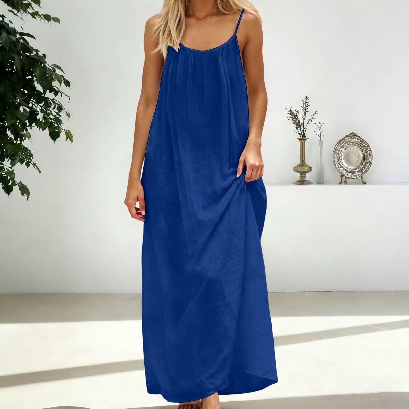 Backless Cami Dress Backless Dress House Dress for Women Sleeveless ...