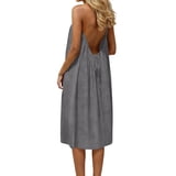 Backless Cami Dress For Women 2026 Fashion Open Back Long Halter ...