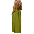 Backless Cami Dress Round Neck House Dress for Women Sleeveless Long ...