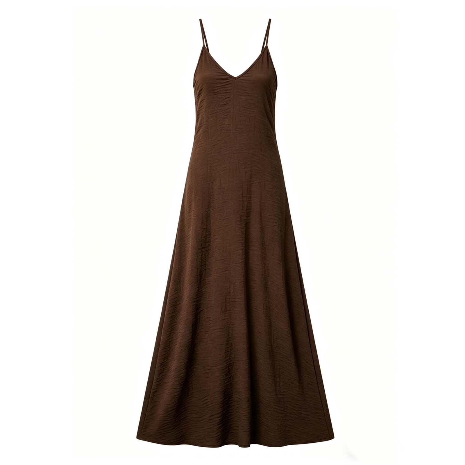 Backless Cami Dress Women Sleeveless Sundress Open Back Vacation Beach ...