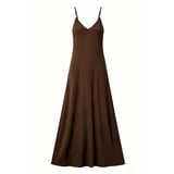 Backless Cami Dress Women Sleeveless Sundress Open Back Vacation Beach ...