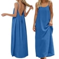 Backless Cami Dress for Women Linen Open Back House Lounge Loose Mini ...