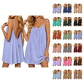 Backless Cami Dress for Women Short Mini Backless Dress Sleeveless Cami ...