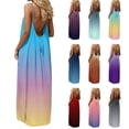 Backless Cami Dress for Women Summer Sundress Plus Size Open Back House ...