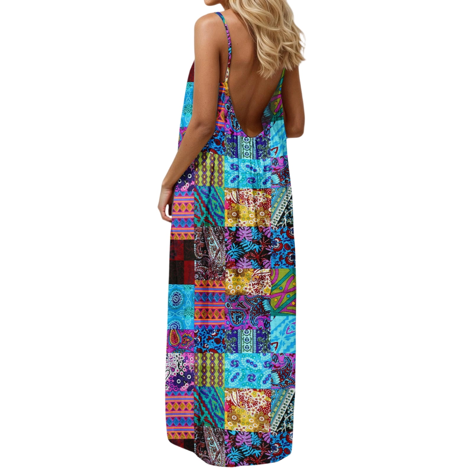 Backless Cami Dresses for Women Cami Lounge Dress Backless Solid Color ...