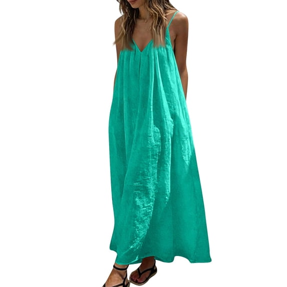 Backless Cami Dresses for Women Sleeveless Lounge 2026 Summer Long ...