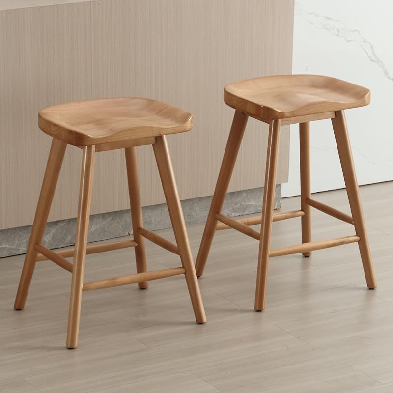 Backless Counter Height Bar Stools Set of 4, 24’’ Modern Counter Stools ...