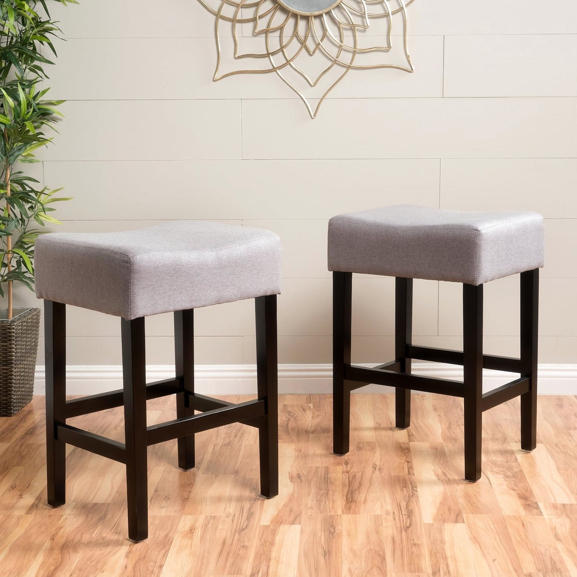 Backless Counter Stools | Blend into Home Decor | Waterproof Fabric and ...