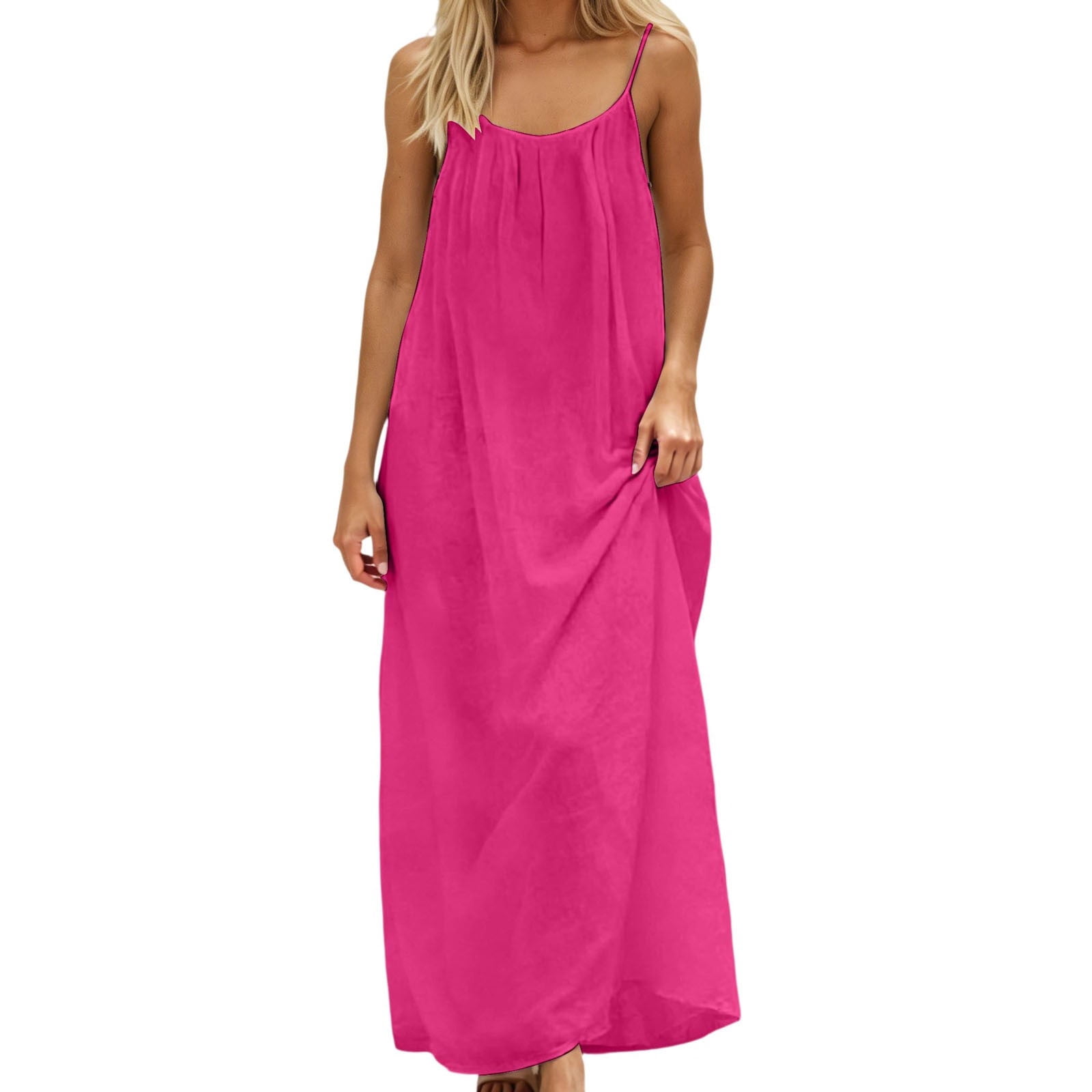 Backless Lounge Dress for Women Casual Linen Low Back House Dresses ...