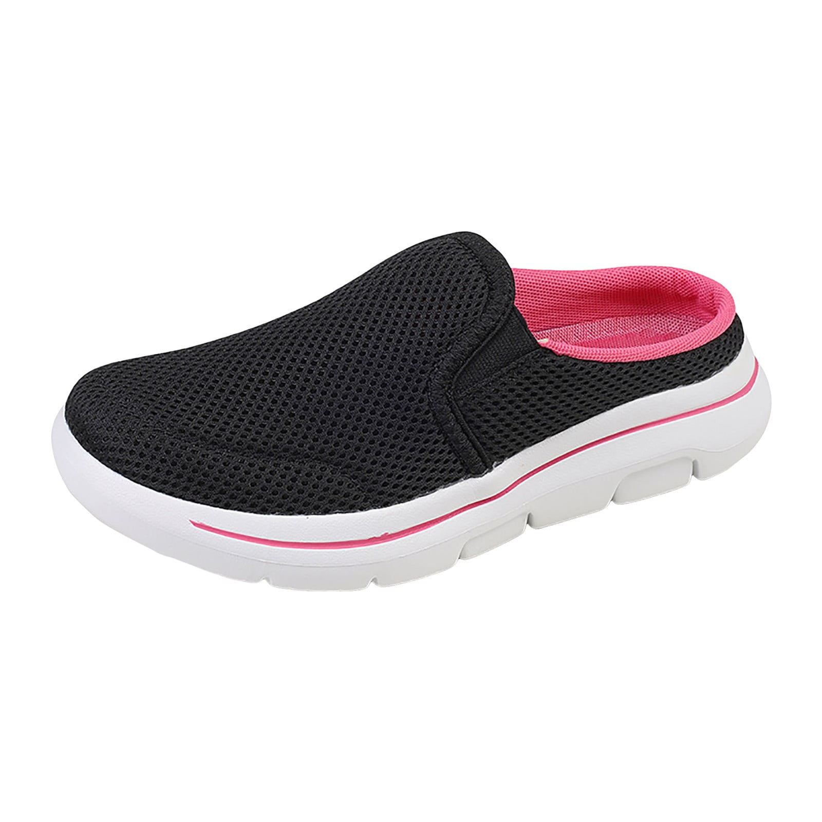 Backless Sneakers Mesh Slip-on Mule Shoes Men Womens Running Shoes Wide ...