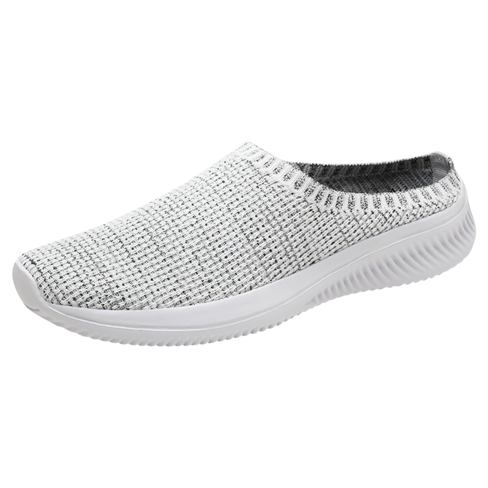 Backless Tennis Shoes for Men Wide Mule Sneakers Slip on Mesh ...