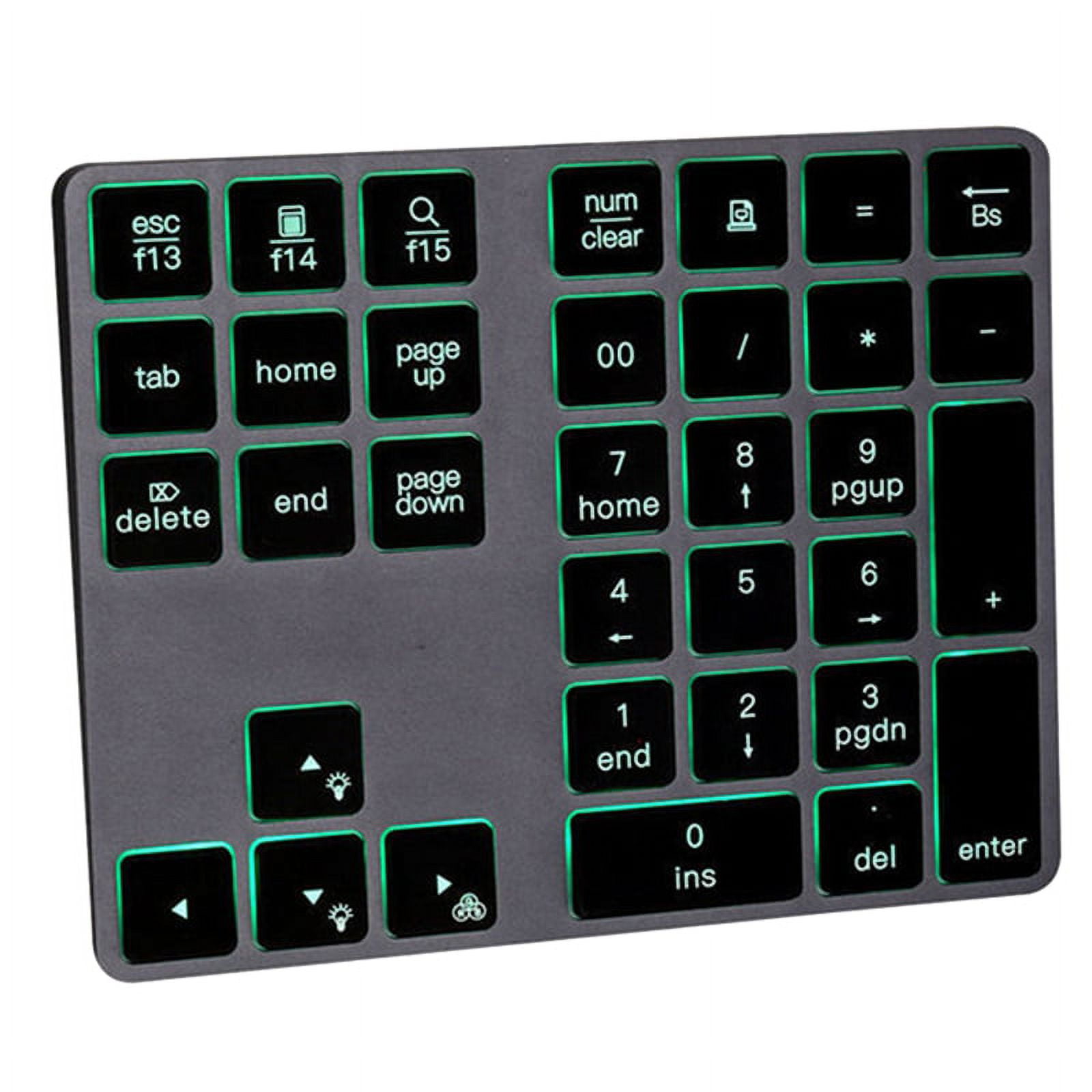 Backlight Bluetooth Numeric Keypad Rgb Rechargeable 34 Keys Keypad