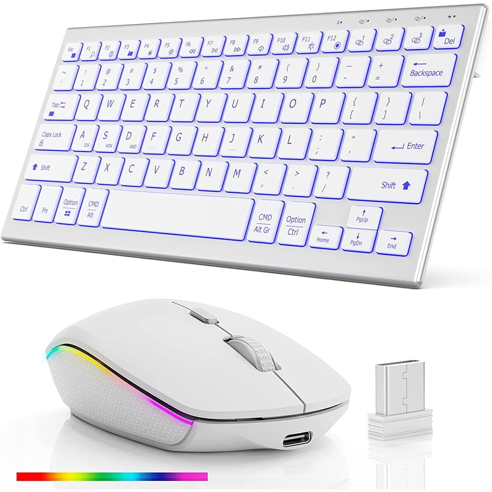 Backlight Bluetooth Wireless Keyboard and Mouse 2.4G Wireless Keyboard ...