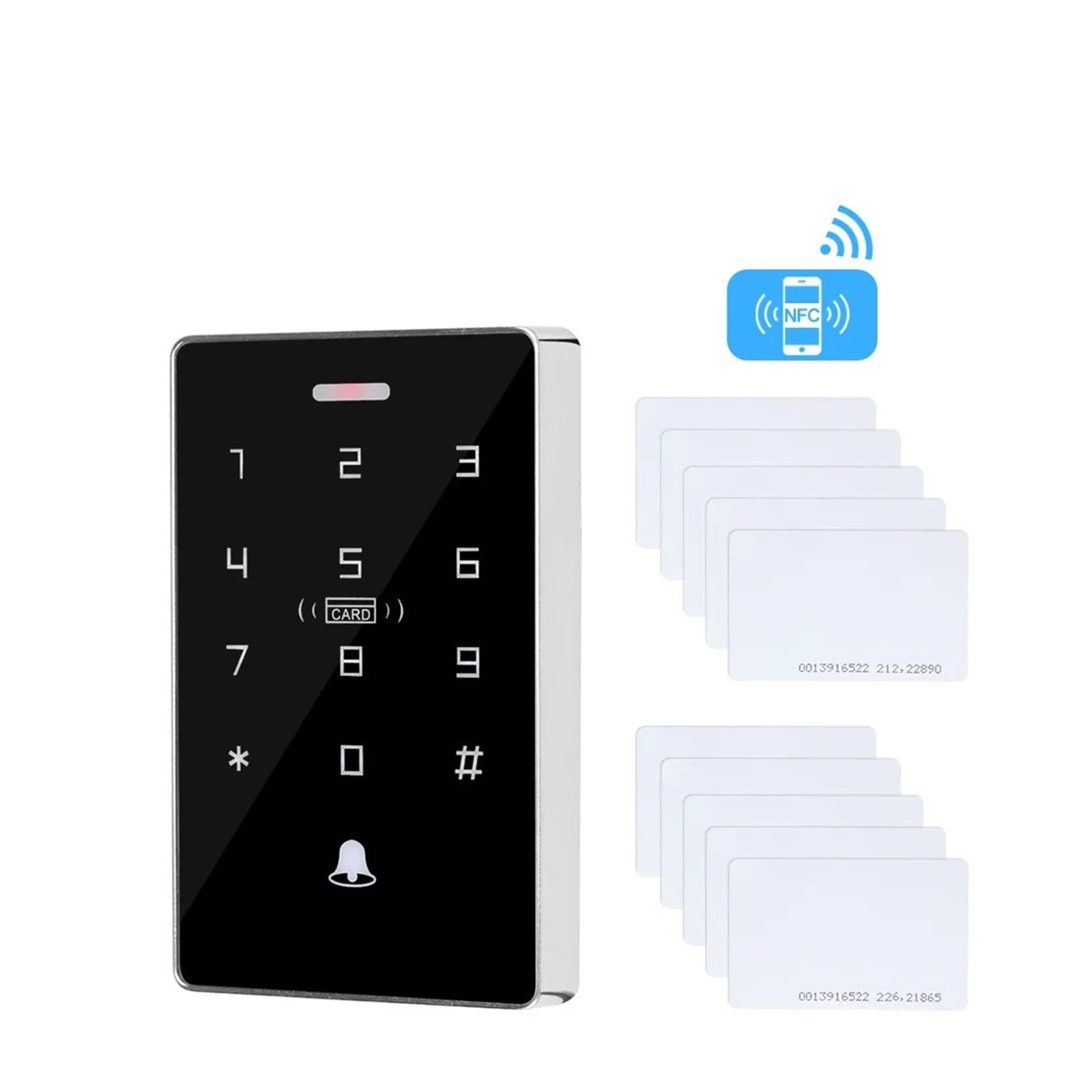 Backlight Touch Dual Frequency Card Access Control Keypad Door Lock ...