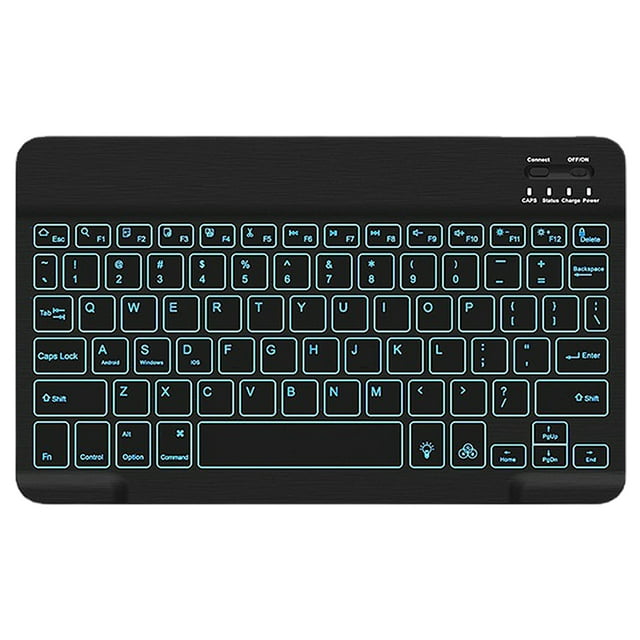 Backlit Bluetooth Keyboard Portable Wireless Keyboard Cordless ...