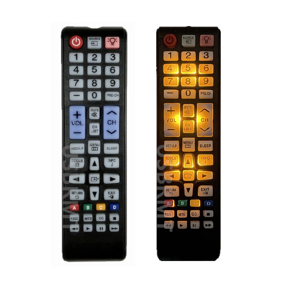 Backlit Buttons TV Remote AA59-00600A sub BN59-01177A for Samsung Smart ...