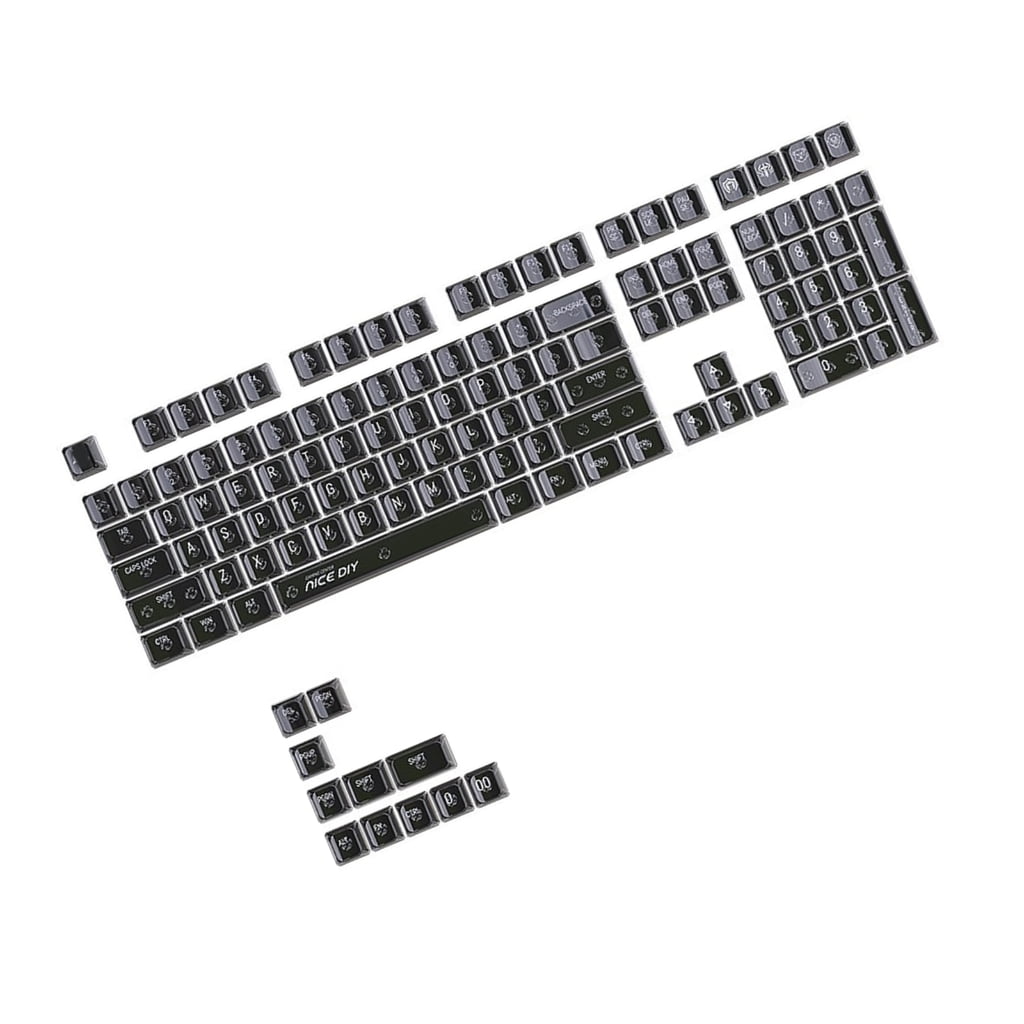 Backlit Gamings Keycaps 132Key Mechanical Keyboards Crystal ...