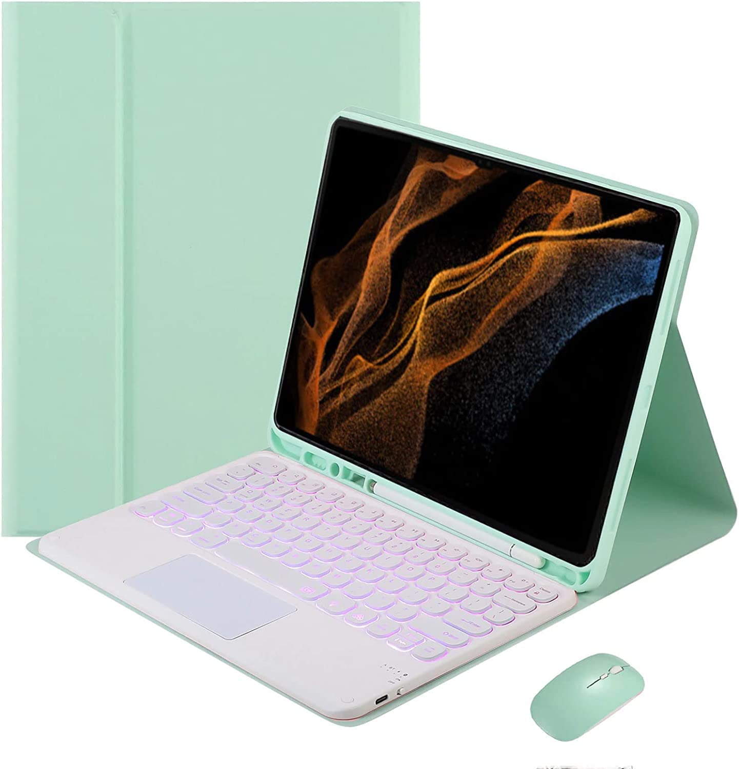 Backlit Keyboard Case for Samsung Galaxy Tab S8 Ultra 14.6" 2022 ...