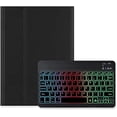 Backlit Keyboard Protective Case, Black+Black for Galaxy Tab A9+ 11 ...