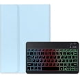 Backlit Keyboard Protective Case, Skyblue+Black for Galaxy Tab A7 10.4 ...
