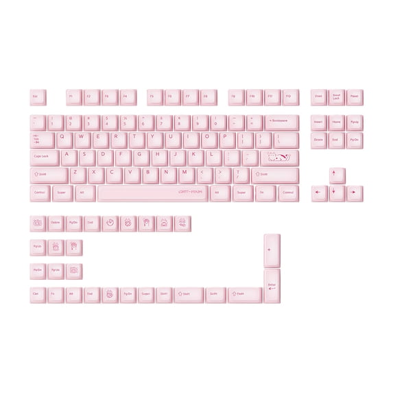 Backlit Keycaps 113-Key Jelly Theme Sublimation Process Silicone Keycap ...