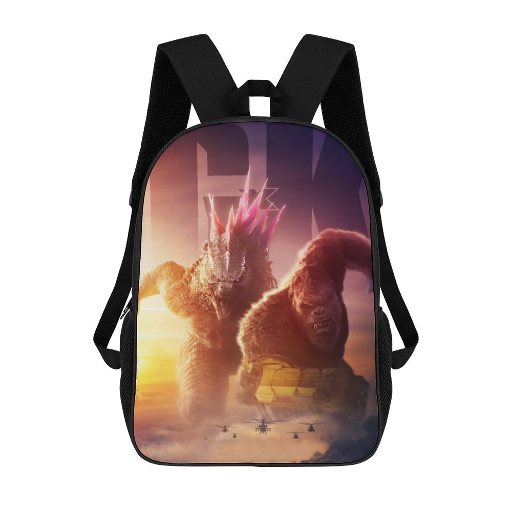Backpack 3PCS Set Godzillas for Men Women with Adjustable Shoulder ...