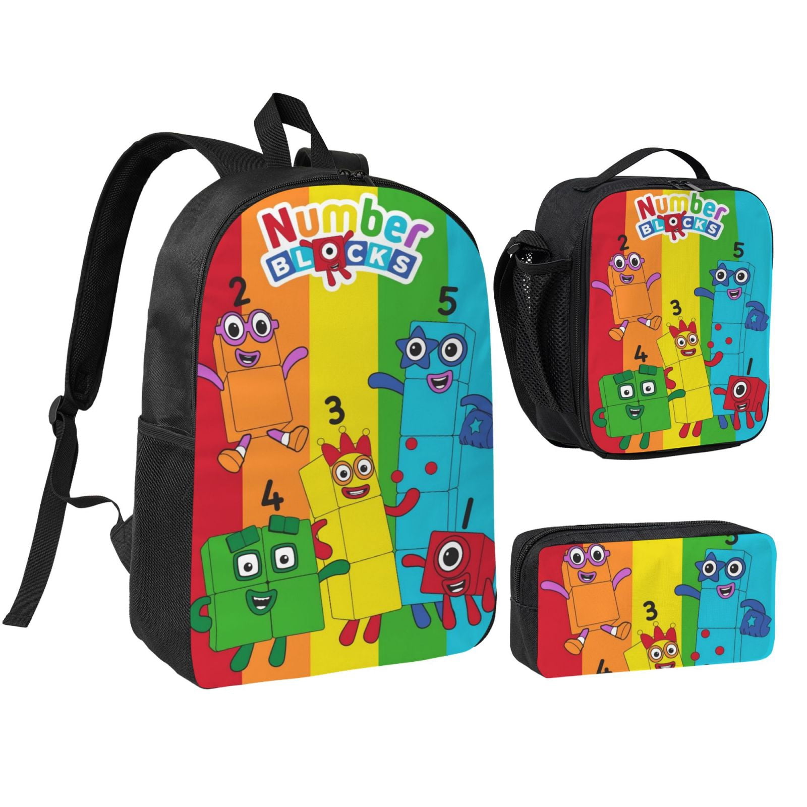 Backpack 3Pcs Set, Fashion Large Capacity Travel Laptop Bag, Cute ...