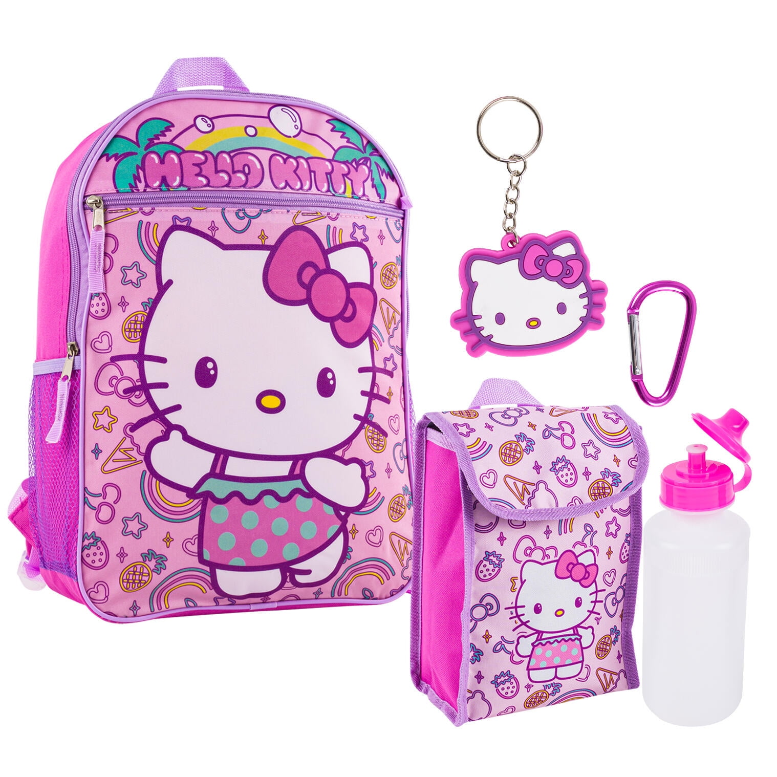 Backpack 5 pc Set Hello Kitty 16 inches School Backpack- 99575 ...